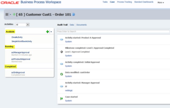 Oracle ACM 11g - Activities